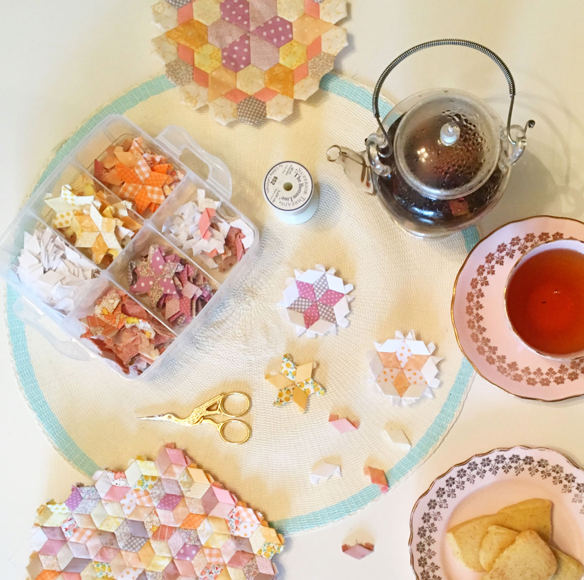 The Maker's Stash - English Paper PiecingTime for Tea Pattern Collection