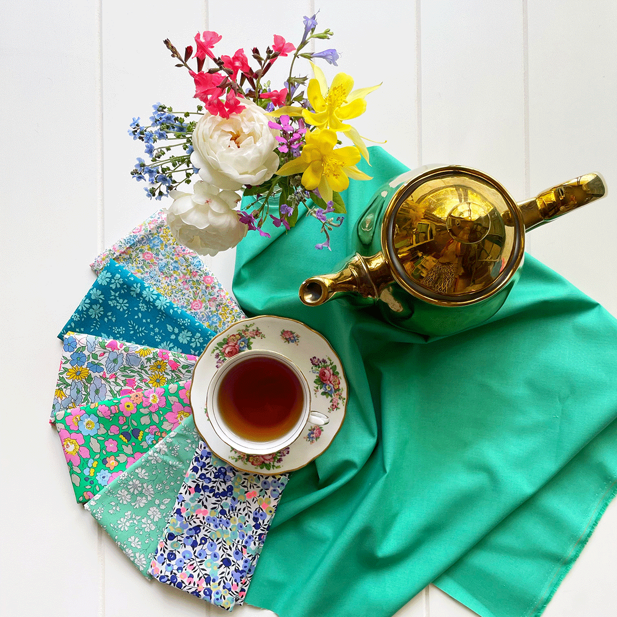 The Maker's Stash - English Paper PiecingBloom-To-Shine-Liberty-Bundle ...