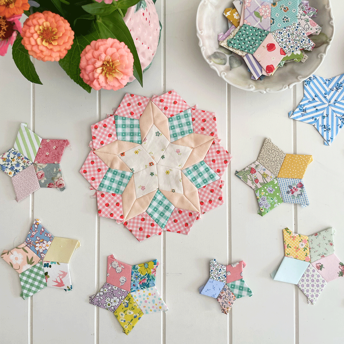 Five Point Star Tutorial - English Paper Piecing