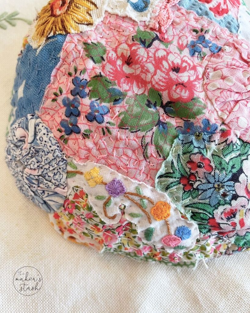 Slow Stitched Textile Bowl