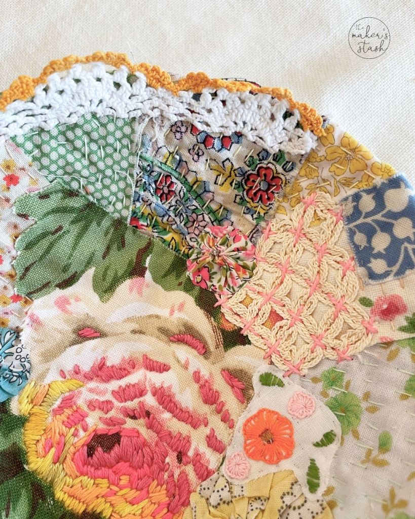 Slow Stitched Textile Bowl